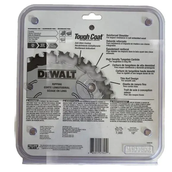 Dewalt | Other | Dewalt 84 Ripping 24 T Circular Saw Blade Dwa181424 ...